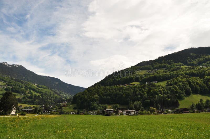 Austrian Alps Photographed in Spring Time Stock Image - Image of ...