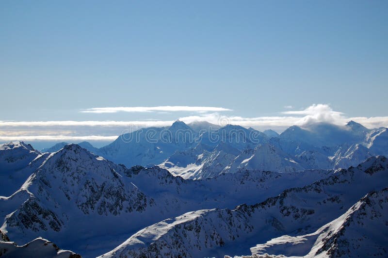 Austrian Alps sharp peaks stock photo. Image of stubai - 11232940