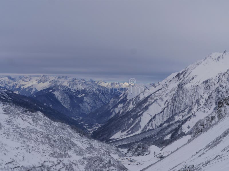 Austrian Alps snow winter stock image. Image of mountain - 103811711