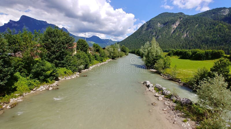 Austrian Alps stock image. Image of river, stunning - 121682483