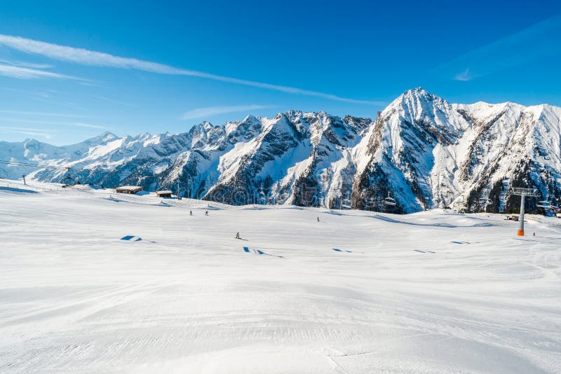 Austrian Alps in the Winter Stock Photo - Image of chairlift, hiking ...