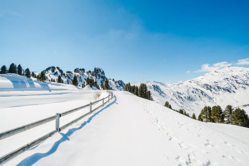 Austrian Alps in the Winter Stock Photo - Image of lift, glacier: 61944832