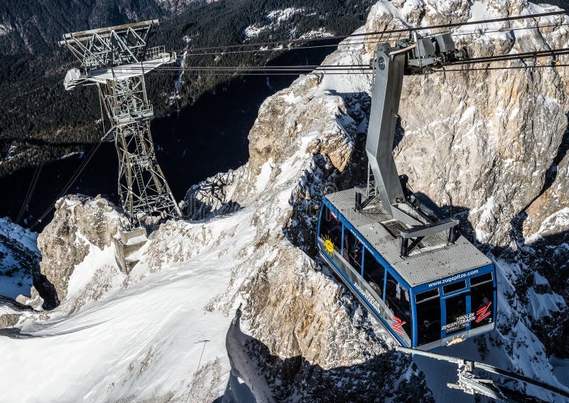 The Bavarian Zugspitze Railway - Grainau Editorial Image - Image of ...