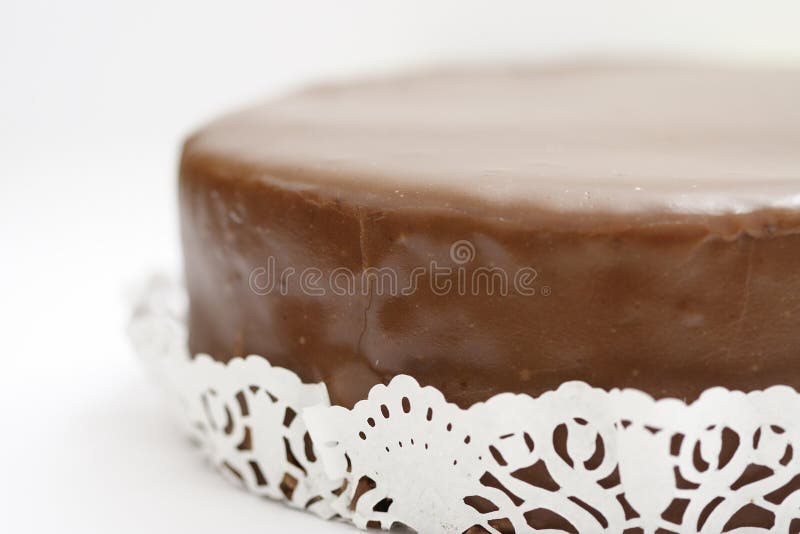 Austrian Cake Sacher Torte stock image. Image of fattening - 172539