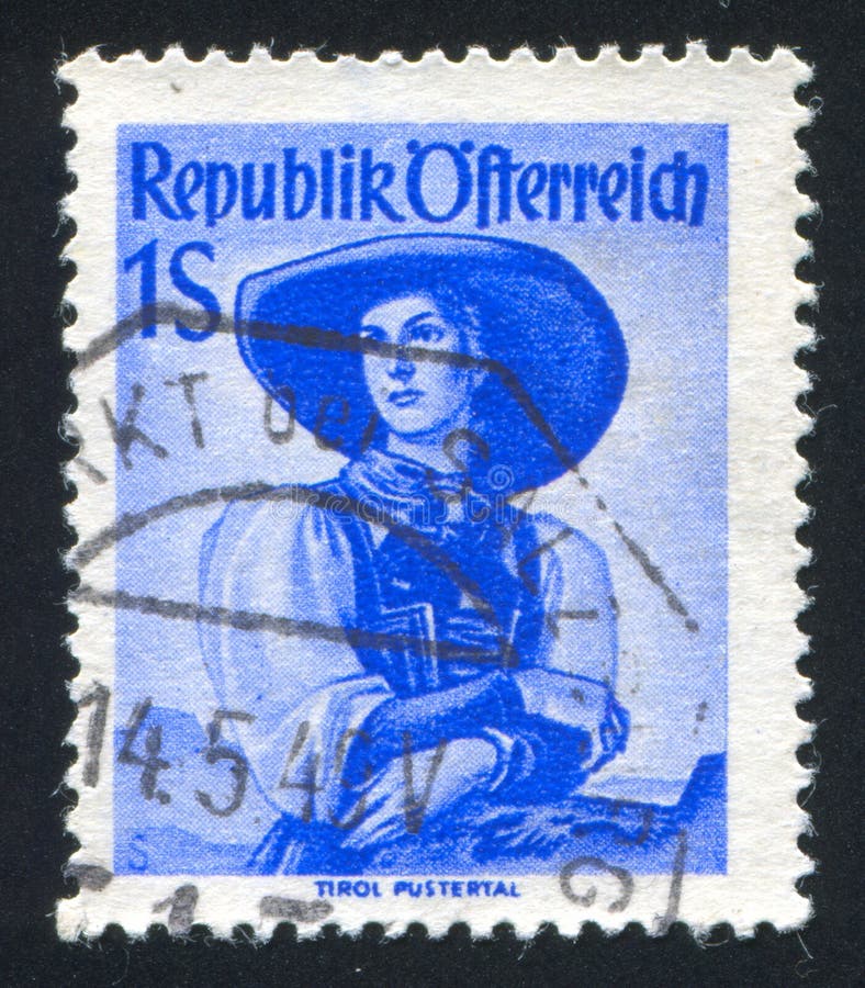 Austrian costume in Tyrol editorial photo. Image of face - 294992561