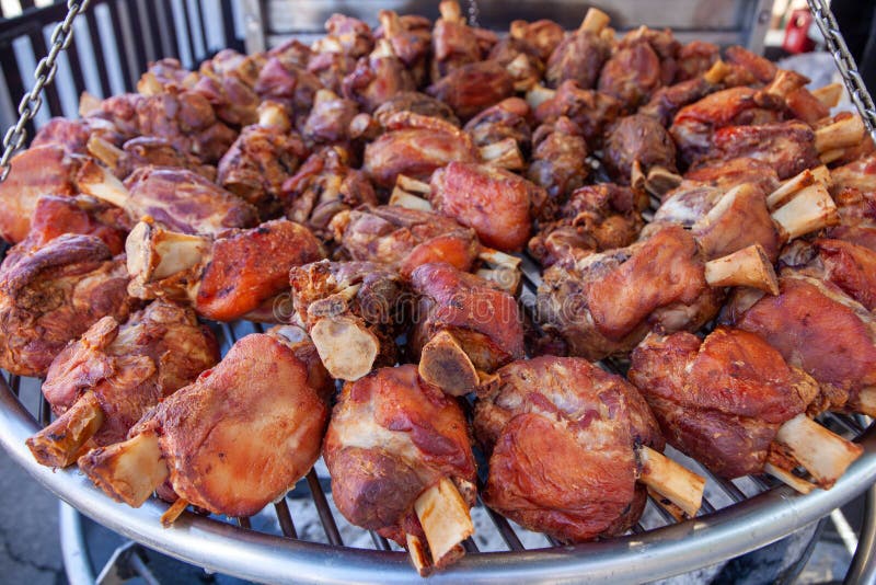 Austrian Cuisine Meat and Sweets Tyrol Typical German Cuisine Stock ...