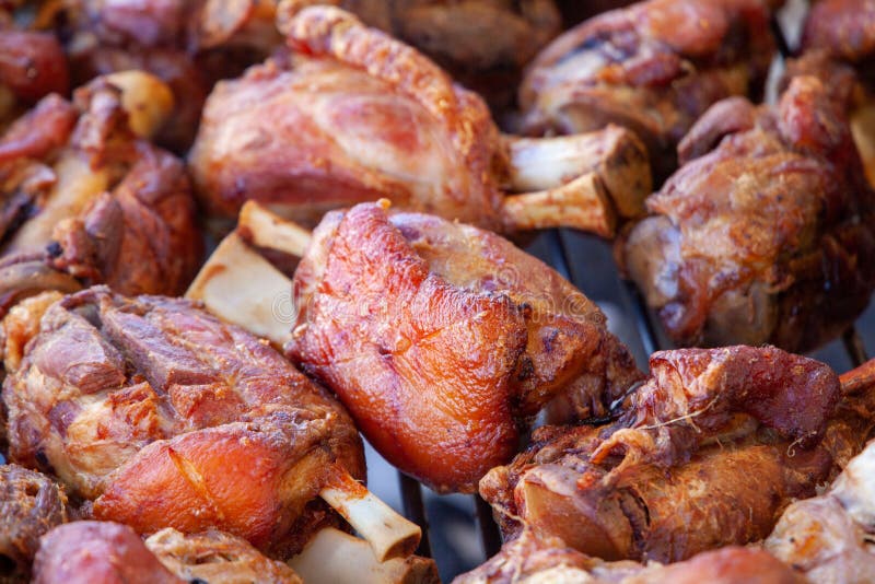 Austrian Cuisine Meat and Sweets Tyrol Typical German Cuisine Stock ...