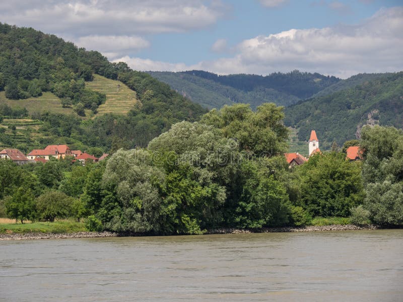 In the Austrian Danube Valley Stock Image - Image of green, valley ...