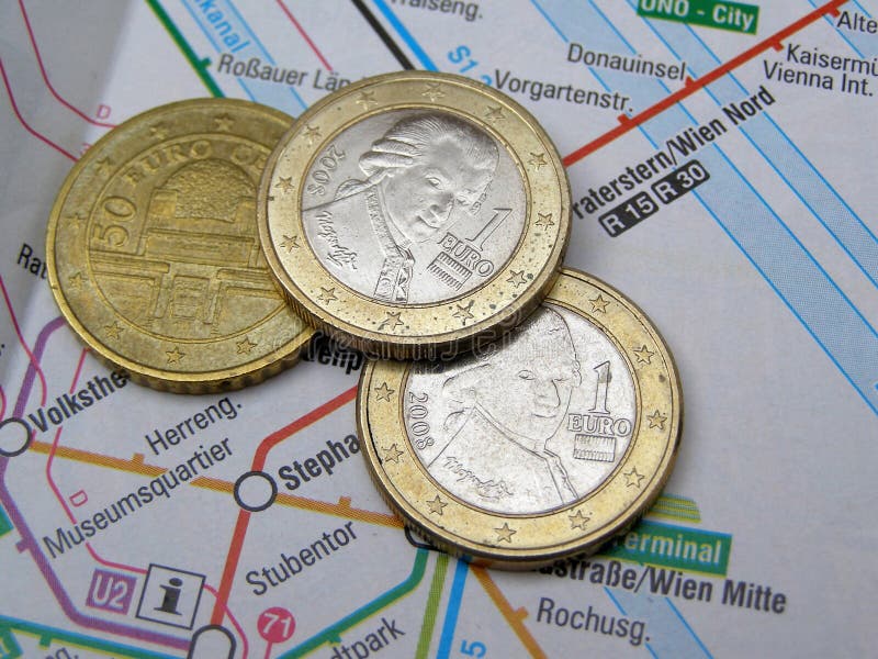Austrian euro coins stock photo. Image of europe, austrian - 11779098