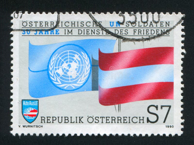 Austrian flag editorial stock image. Image of globe - 293963524