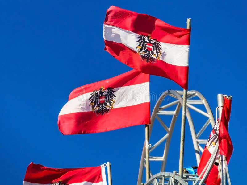 Austrian flag stock photo. Image of rope, state, flag - 35676792