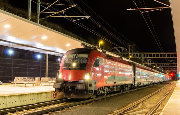 Austrian High-speed Train in Feldkirch Stock Photo - Image of metro ...