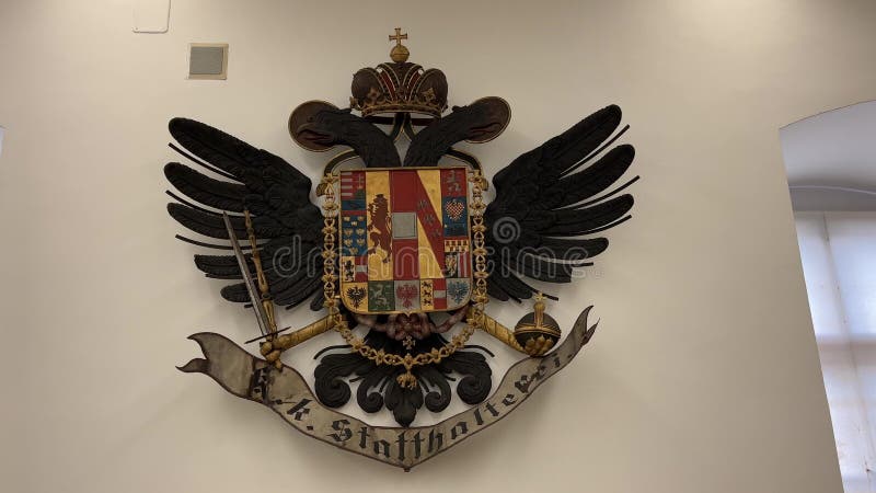 Austrian Historic Imperial Double Eagle Stock Video - Video of head ...