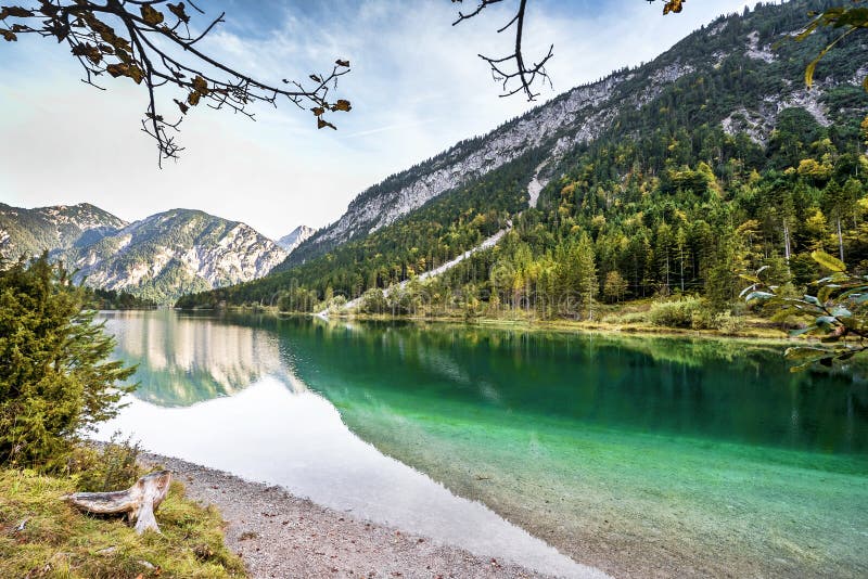 At the Austrian lakes stock photo. Image of sunny, landscape - 93668372