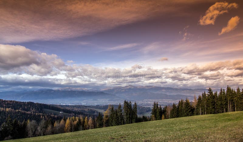 Austrian landscape stock image. Image of nature, arial - 62353277