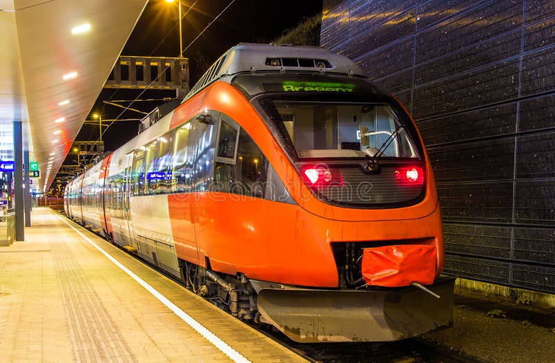 Austrian High-speed Train in Feldkirch Stock Photo - Image of metro ...