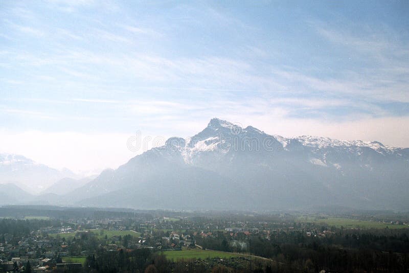 Austrian mountains stock image. Image of scenic, snow - 9305275