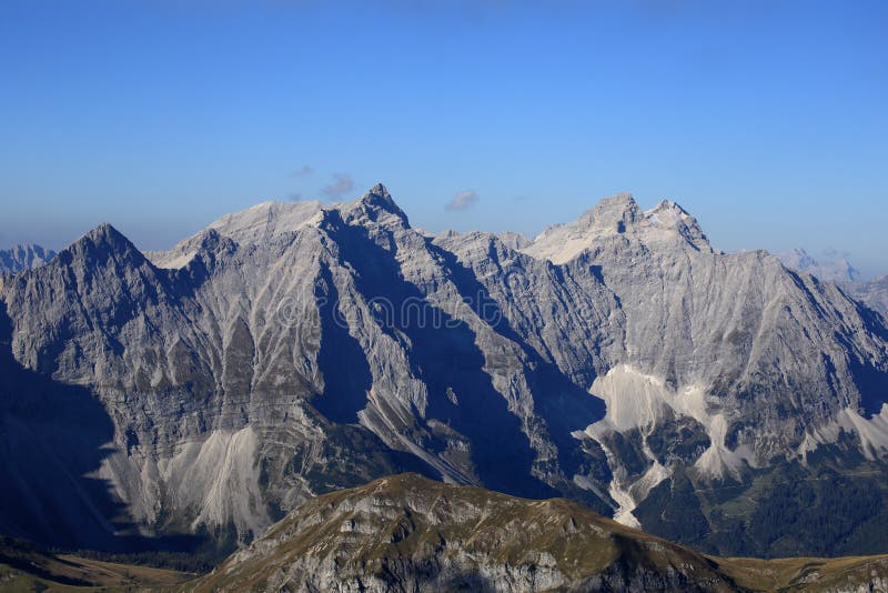 Austrian Mountains on a Beautiful Summer Stock Photo - Image of ...