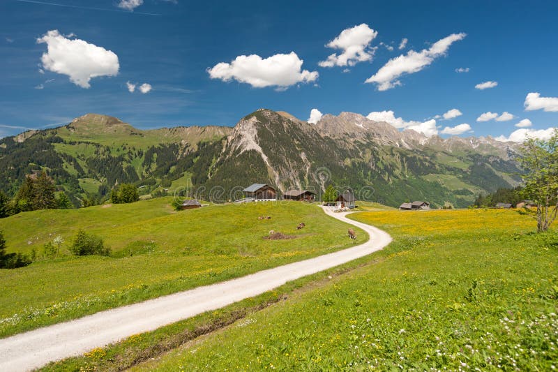 Austrian Mountains stock photo. Image of vorarlberg, nature - 42571024