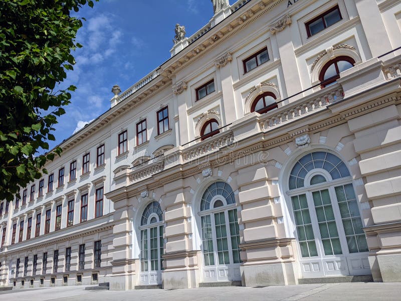 Austrian National Library, City of Vienna Stock Image - Image of ...