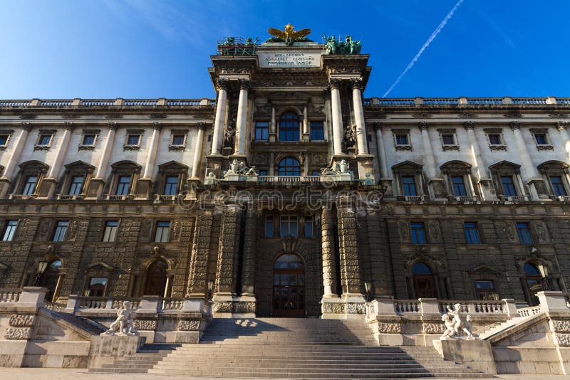 Austrian National Library, Vienna, Austria. Stock Image - Image of ...