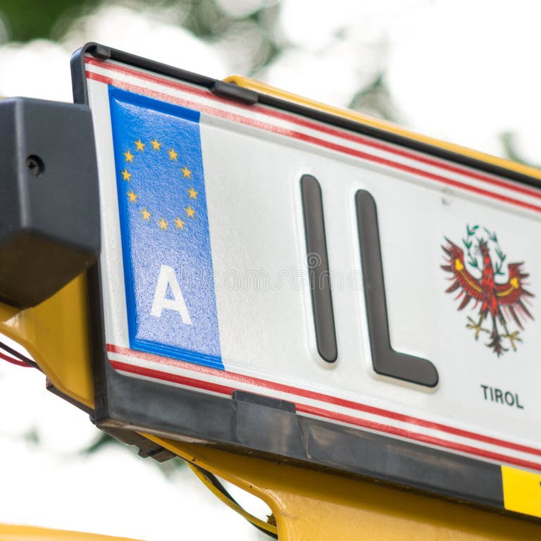 Austrian numberplate editorial photography. Image of austrian - 44261452