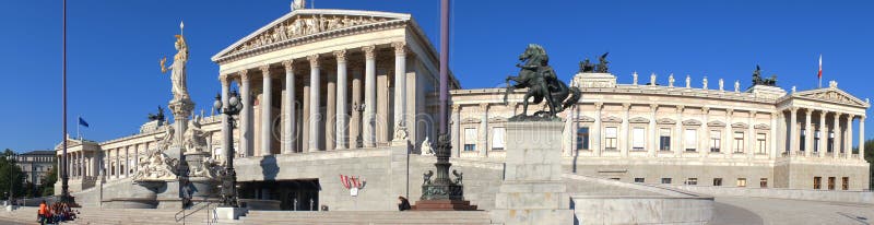 Austrian Parliament Building, Vienna, Austria Editorial Image - Image ...