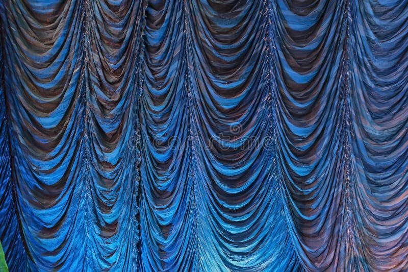 Austrian Pleated Main Front Stage Curtain Stock Photo - Image of ...