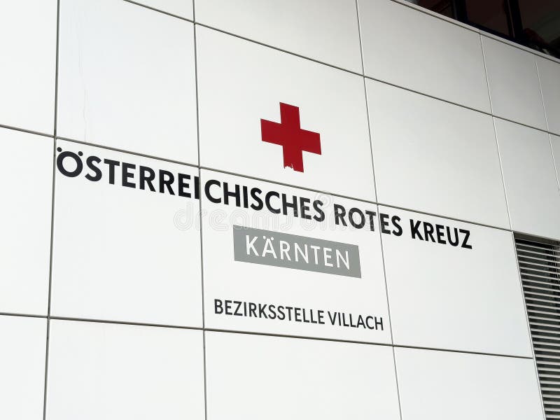 Austrian Red Cross Building Exterior Signage Editorial Image - Image of ...