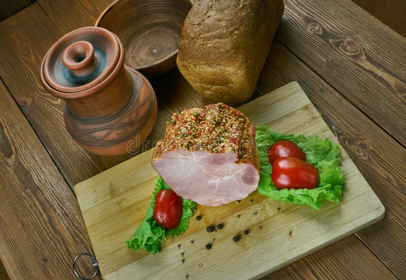 Austrian Selchfleisch stock photo. Image of selchfleisch - 98099542