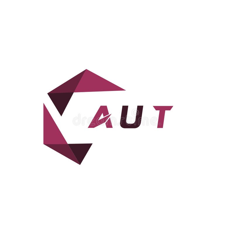 AUT Creative Minimalist Letter Logo. AUT Unique Vector Initials ...