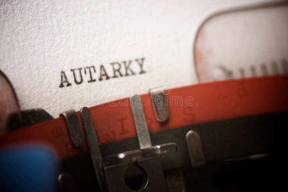 Autarky concept view stock photo. Image of paper, page - 271893758