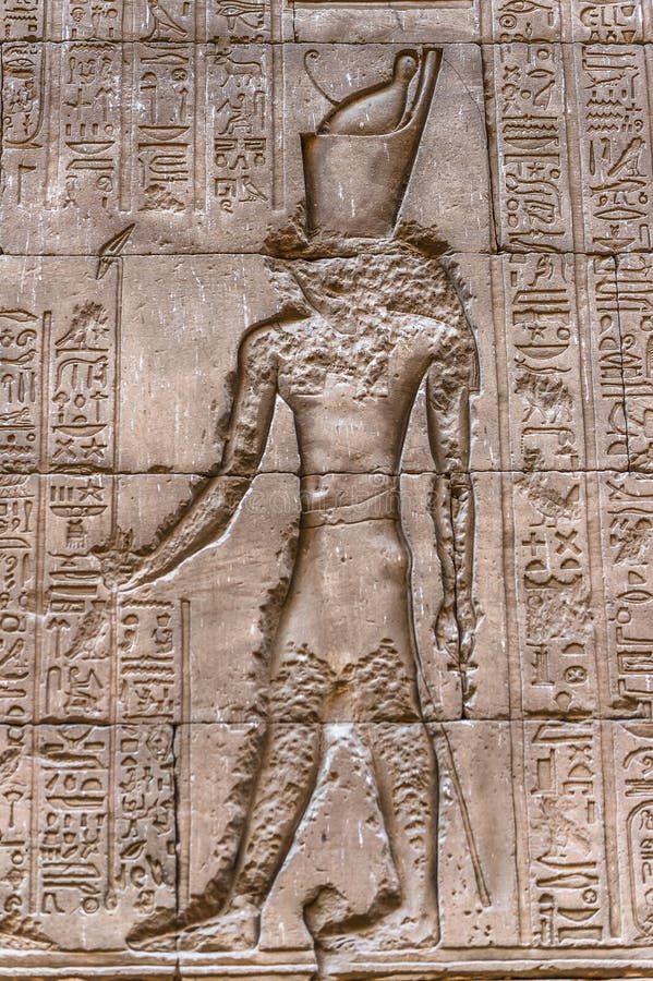 Autentiska Egyptiska Hieroglyf Stock Illustrationer - Illustration av ...