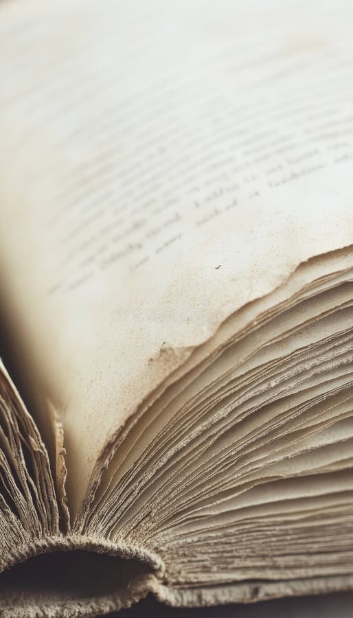 Authentic Appearance of an Ancient Book Page with Lifelike Texture and ...