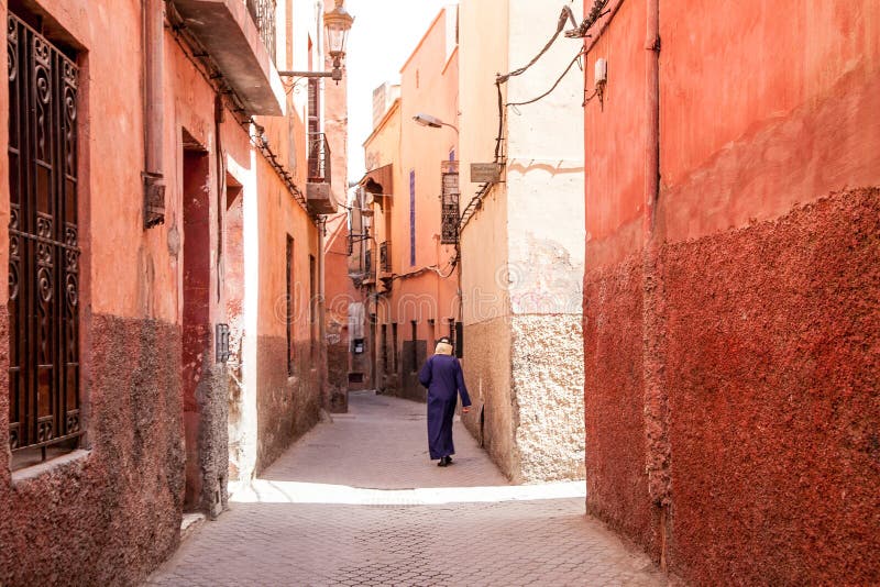 Authentic Architecture of Morocco, Marrakech Stock Image - Image of ...