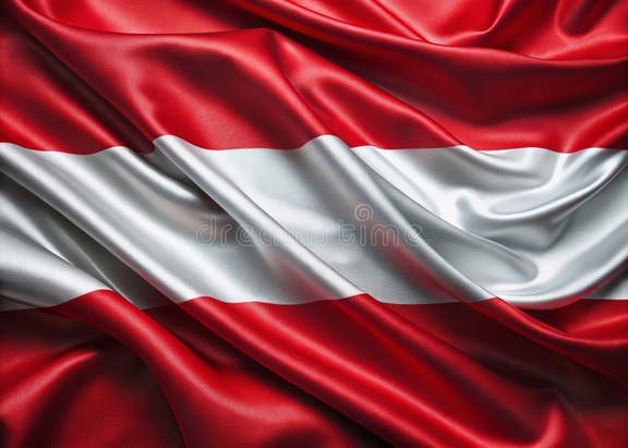 Authentic Austrian Flag Design Element Vibrant Realistic Representation ...
