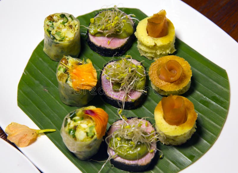 Authentic Bali Snack and Cup of Coffee with Milk Stock Photo - Image of ...