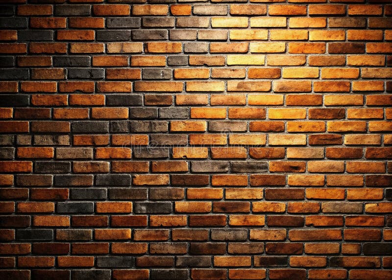 Authentic Brown and Black Brick Wall Texture a 3D Rendered Rustic ...