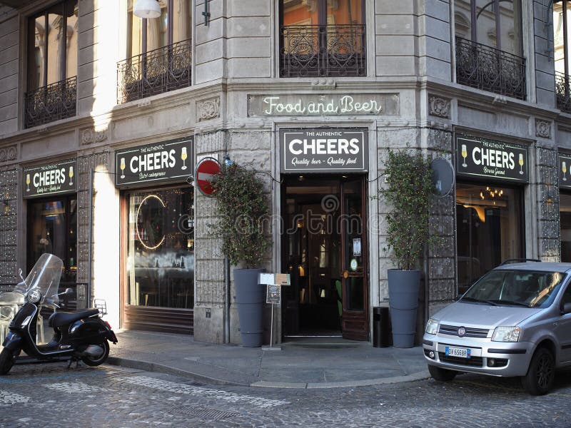 The Authentic Cheers Pub in Turin Editorial Photography - Image of ...