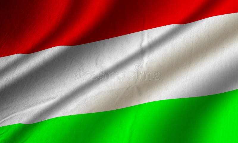 Authentic Colorful Hungary Flag Stock Illustration - Illustration of ...