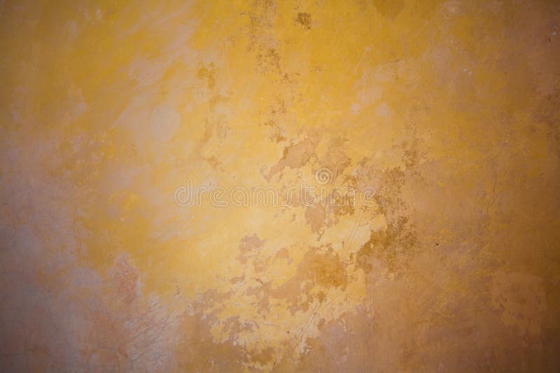 Authentic Colorful Yellow Orange Italian Wall Background Design Stock ...