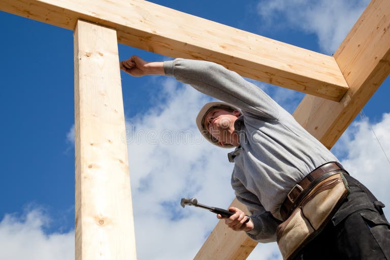 Authentic Construction Worker Stock Image - Image of hardhat ...