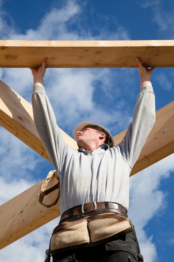 Authentic Construction Worker Stock Photo - Image of project, plank ...