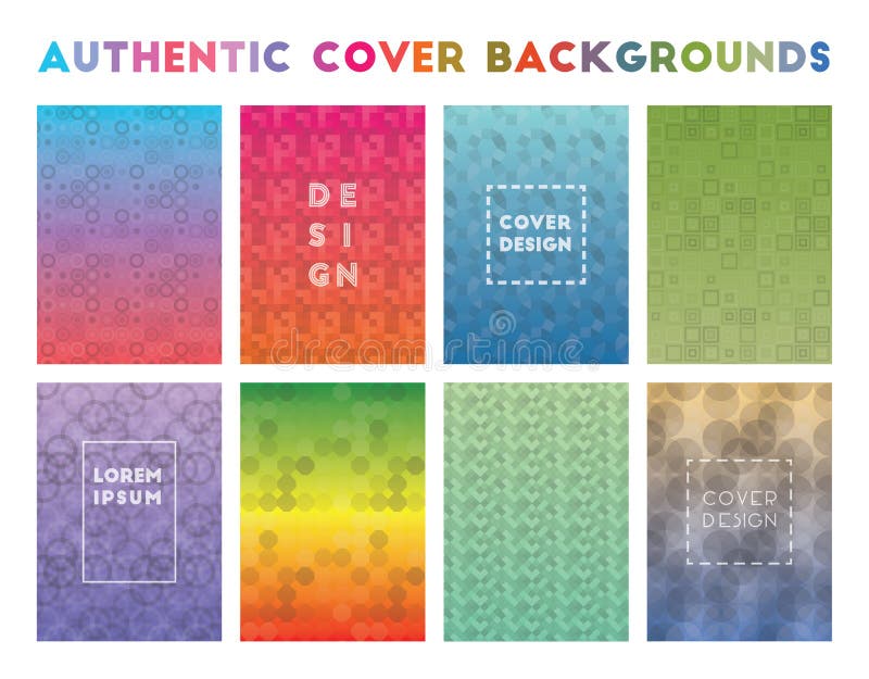 Authentic Cover Page Layouts. Stock Vector - Illustration of authentic ...