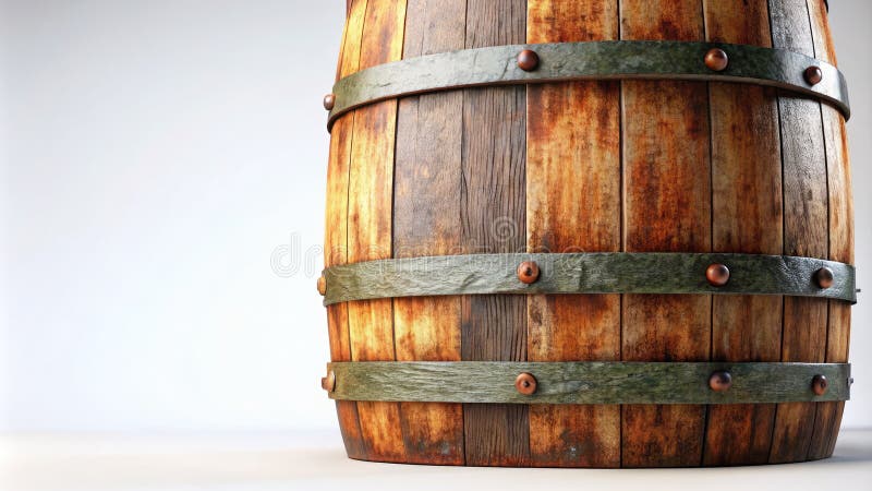 Authentic 3D Rendered Vintage Wine Barrel Rustic Charm and Detailed ...