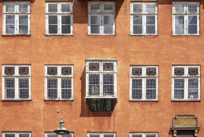 Authentic Danish Architecture Buildings of Copenhagen, Denmark. Stock ...