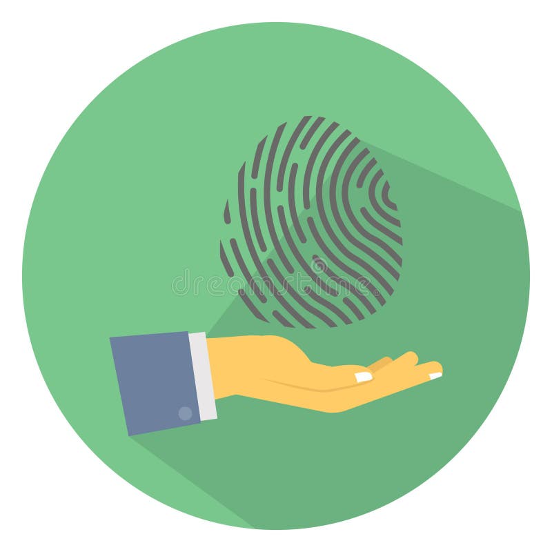Authentic Data, Biometric Verification, Color Vector Icon Which Can ...