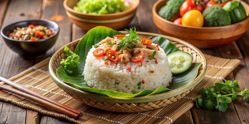 Authentic and Delicious Com Tam Broken Rice Dish AI-Generated Content ...