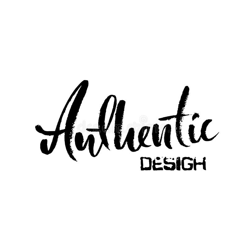Original Design. Ink Handwritten Lettering. Modern Dry Brush ...
