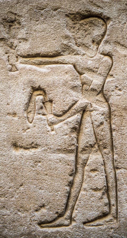 Authentic Egyptian Hieroglyphs. Stock Illustration - Illustration of ...